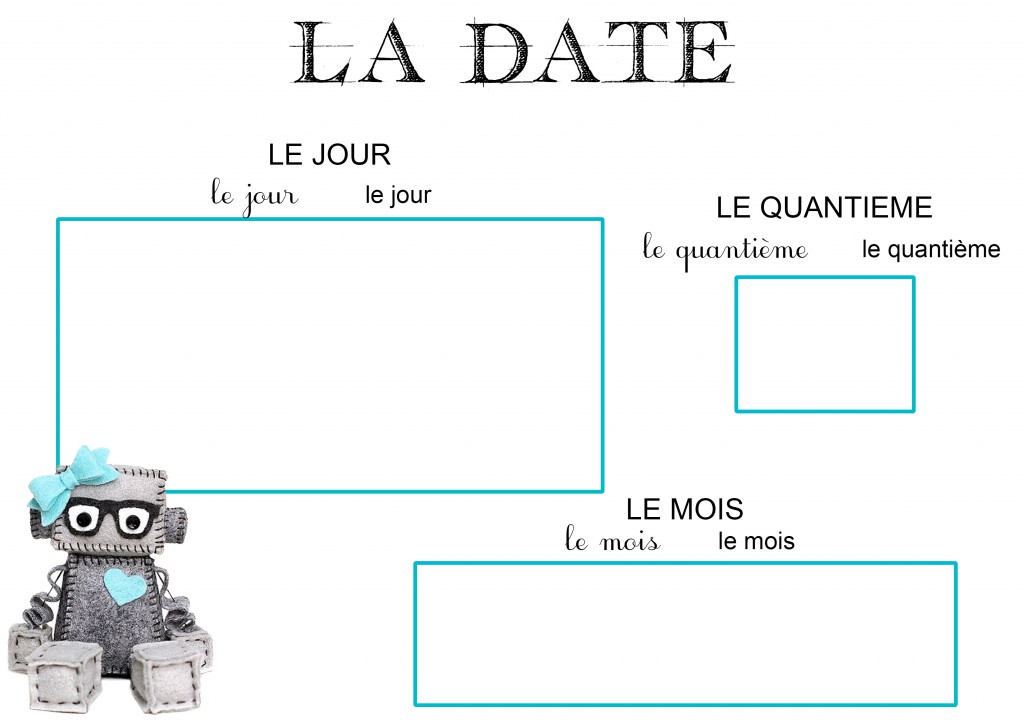 La date - Les activités de maman