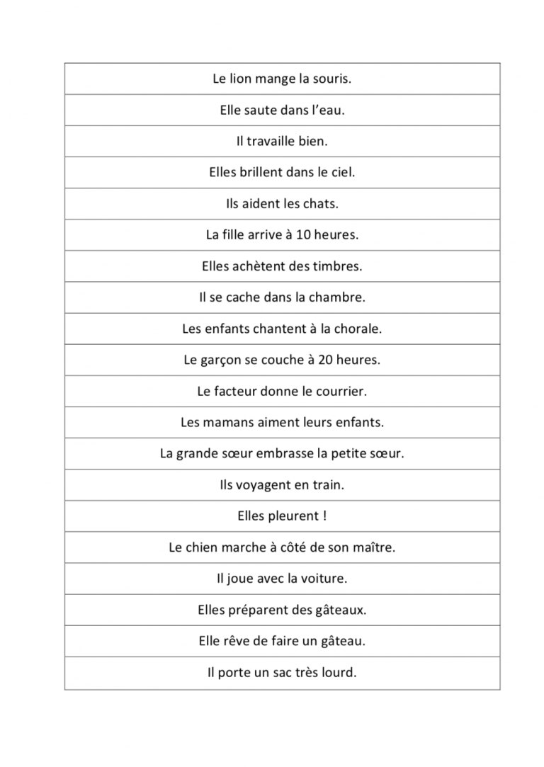 Singulier/Pluriel - Les activités de maman
