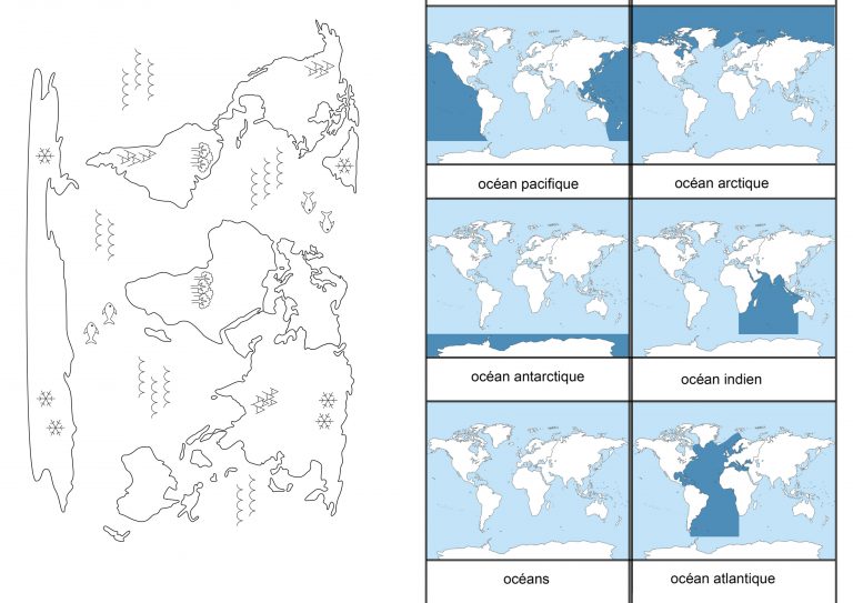 Les océans - Les activités de maman