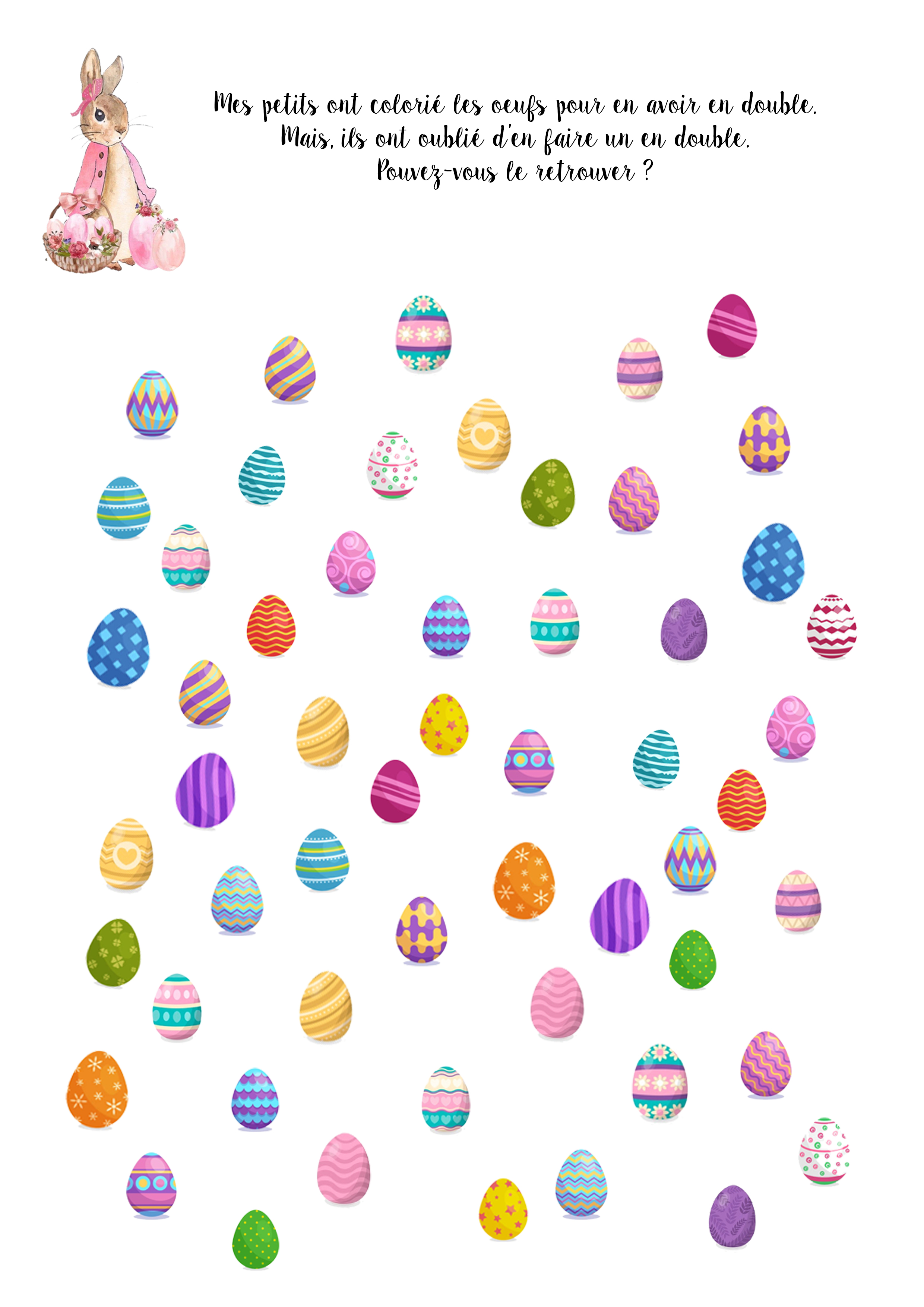 Chasse au trésor pour Pâques - Les activités de maman