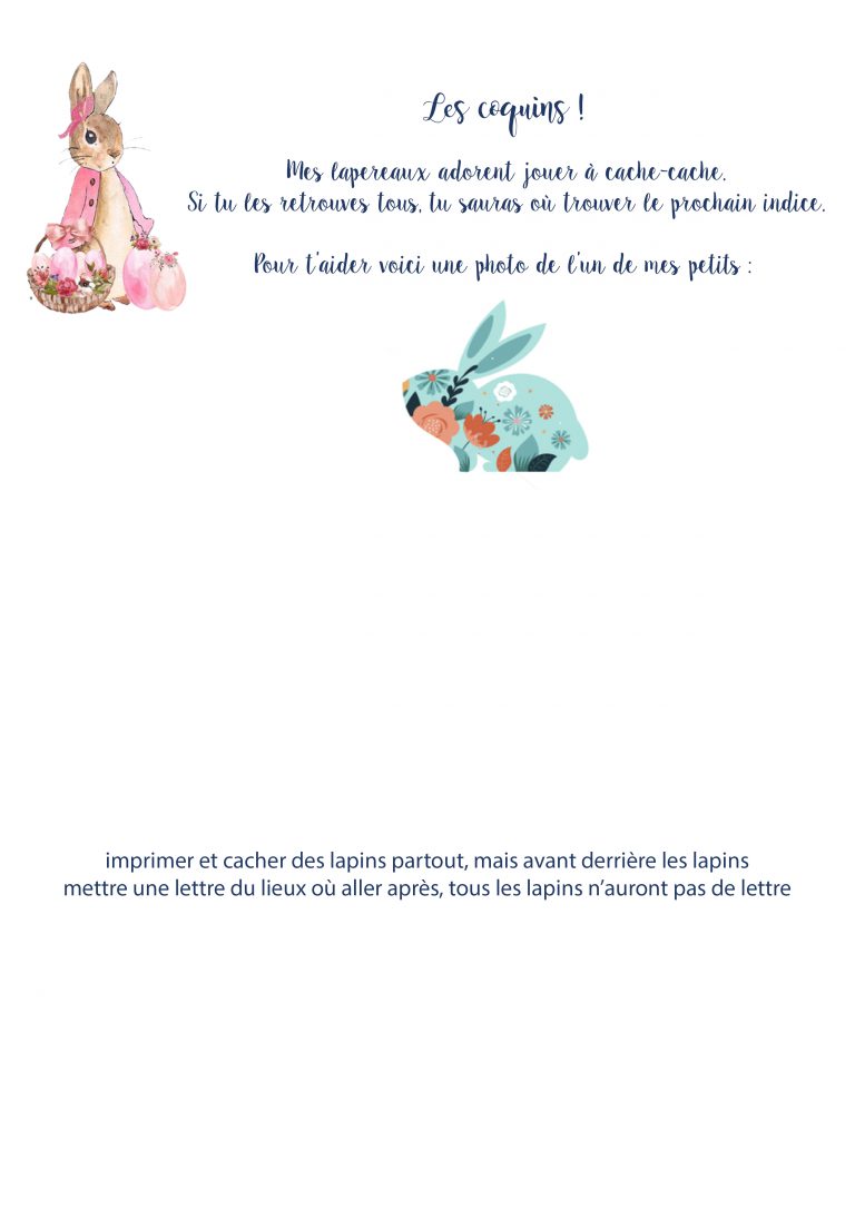 Chasse au trésor pour Pâques - Les activités de maman